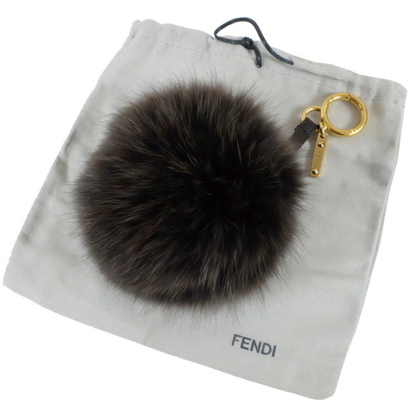 Fendi | Accessories | Fendi Fendi Fox Fur Metal Fittings Pompon Charm ...